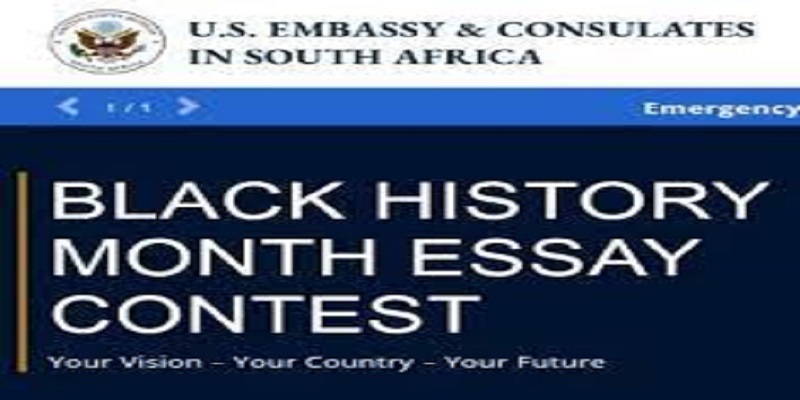 U.S. Embassy & Consulates in South Africa Black History Month Essay ...