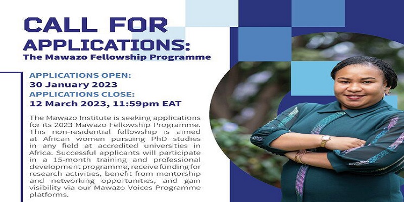 Mawazo Institute Fellowship Program 2025 for African women PhD students ...
