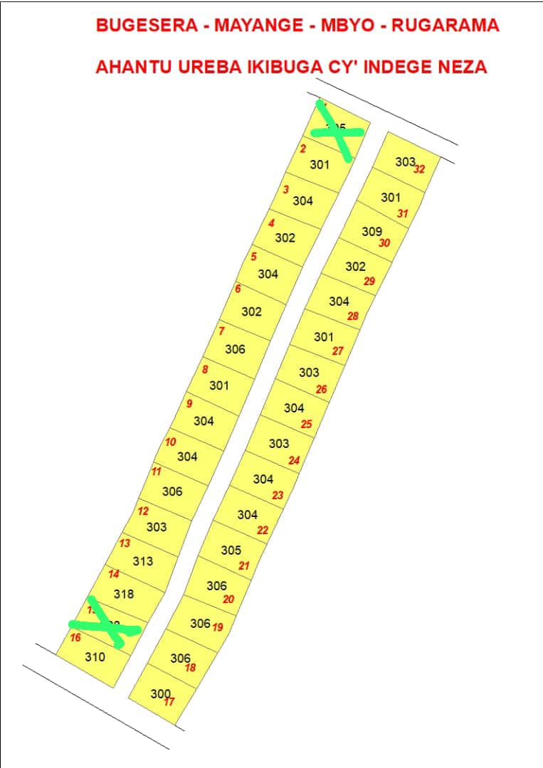 plots for sale in Bugesera, Mayange, near Gako, Price: 4,000,000Rwf ...