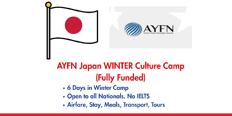 AYFN Japan WINTER Culture Camp 2026 (Fully Funded) Deadline: 25 ...